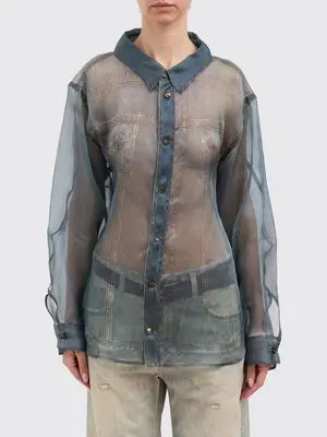 HAIKURE Silk Relaxed Shirt - Blue