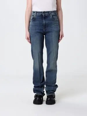 Balenciaga Cotton Denim Straight Jeans - Blue