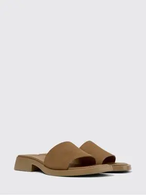 Camper Dana Suede Mules - Brown