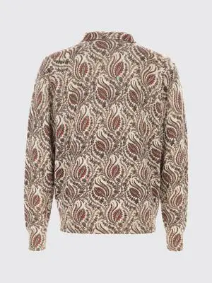 Etro Jacquard Wool Polo Shirt