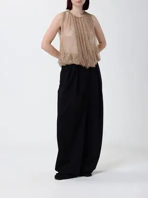 Sportmax Rhinestone Embellished Sleeveless Top - Camel