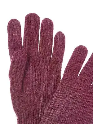 Brunello Cucinelli Knit Gloves With Ribbed Cuffs