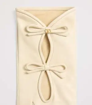 Valentino Garavani Leather Vlogo Signature Gloves