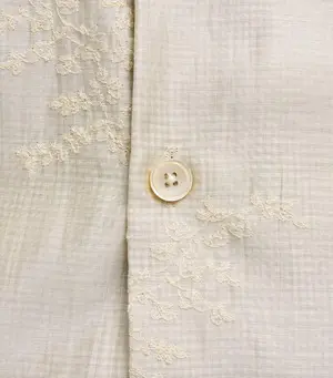 Our Legacy Embroidered Floral Beyond Shirt - Beige