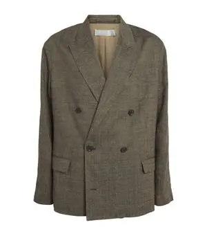 Our Legacy Linen-silk-cotton Halt Blazer - Brown