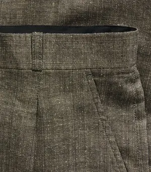 Our Legacy Linen-silk-cotton Straight Leg Trousers - Brown