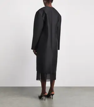 VORANIDA Collarless Long Coat