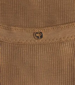 Maje Rib-knit Tank Top - Brown