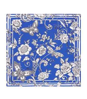 Harrods Silk Gilded Butterfly Print Scarf