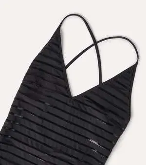Brunello Cucinelli Striped One-piece Swimsuit - Brown