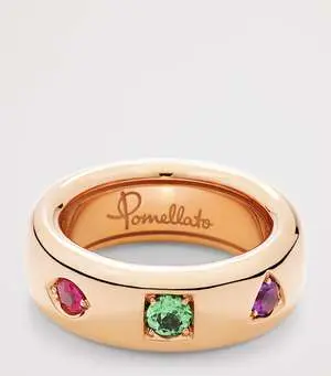 Pomellato Iconica Rose Gold Ring - Purple