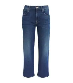MOTHER The Rambler Zip Ankle Jeans - Blue