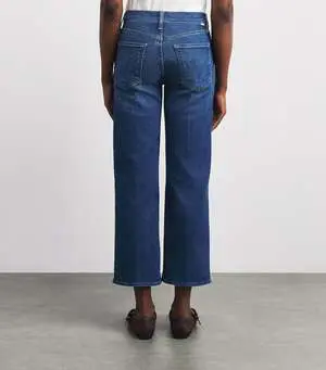 MOTHER The Rambler Zip Ankle Jeans - Blue