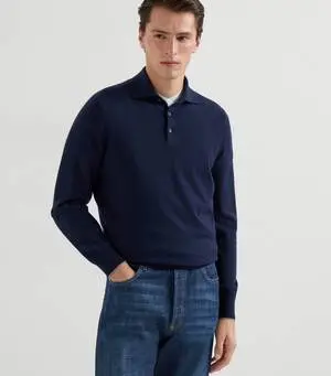 Brunello Cucinelli Cashmere Polo Sweater