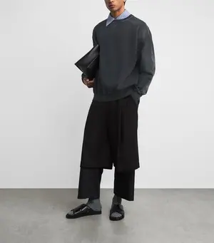 MAISON MARGIELA Cotton Embroidered Logo Sweatshirt