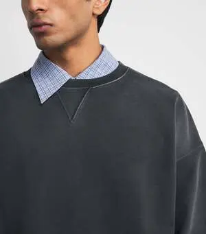 MAISON MARGIELA Cotton Embroidered Logo Sweatshirt