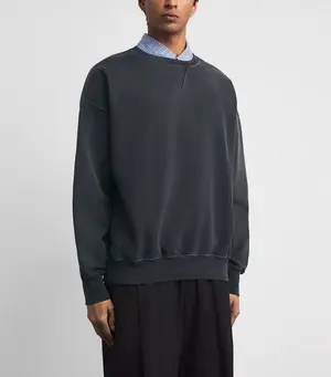 MAISON MARGIELA Cotton Embroidered Logo Sweatshirt