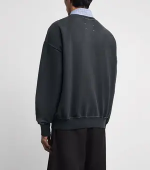 MAISON MARGIELA Cotton Embroidered Logo Sweatshirt