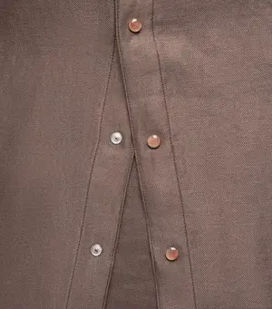 GOD'S TRUE CASHMERE Linen Cocoa Shirt