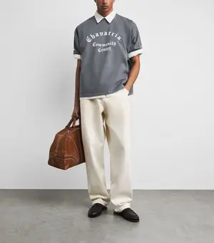 WILLY CHAVARRIA Cotton Community Centre T-shirt - Grey
