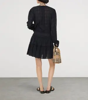 Burberry Cotton Voile Mini Dress