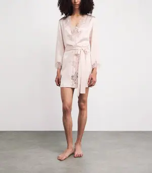 GILDA & PEARL Silk In Dreams Short Robe