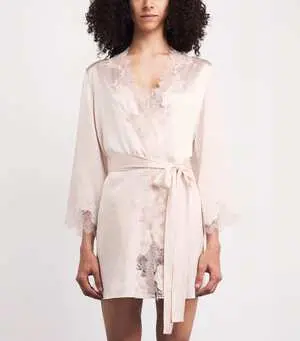 GILDA & PEARL Silk In Dreams Short Robe