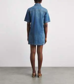 Ulla Johnson Denim Mini Shirt Dress