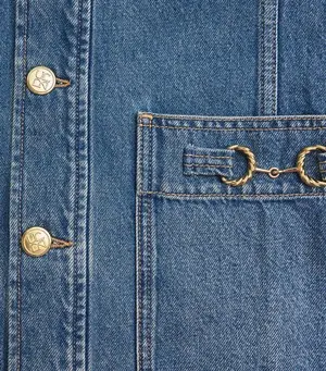 Ulla Johnson Denim Mini Shirt Dress