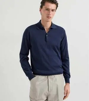 Brunello Cucinelli Cotton Polo Sweater