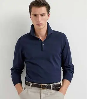 Brunello Cucinelli Cotton Polo Sweater