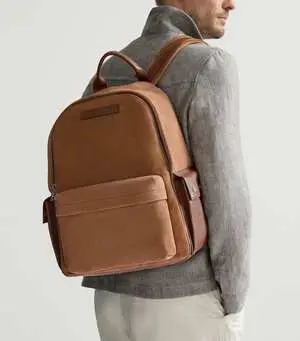 Brunello Cucinelli Suede Travel Backpack