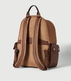 Brunello Cucinelli Suede Travel Backpack