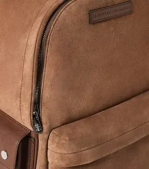 Brunello Cucinelli Suede Travel Backpack