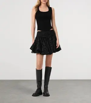 ALLSAINTS Broderie Anglaise Dotty Mini Skirt