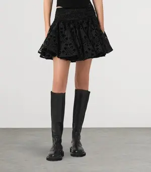 ALLSAINTS Broderie Anglaise Dotty Mini Skirt