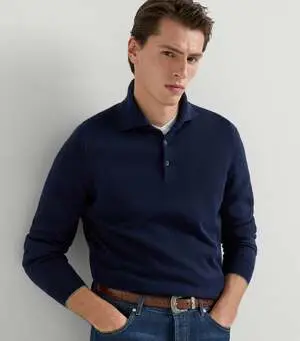 Brunello Cucinelli Cashmere Polo Sweater