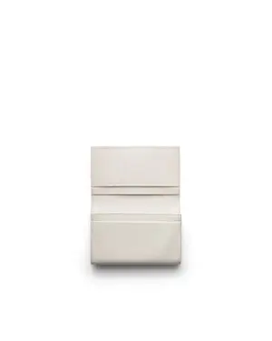 Prada Saffiano Leather Card Holder - Neutral