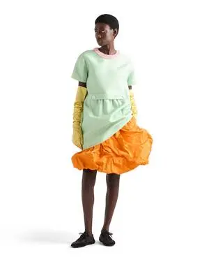 Prada Technical Taffeta Skirt - Orange
