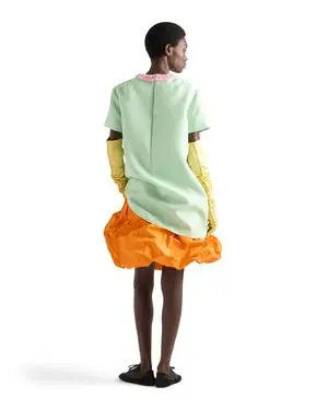 Prada Technical Taffeta Skirt - Orange