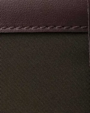 Prada Speedrock Re-nylon And Leather Card Holder With Strap - Green