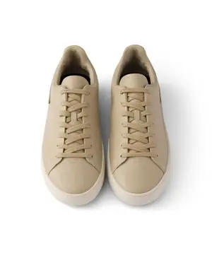 Prada Court Leather Sneakers - Neutral