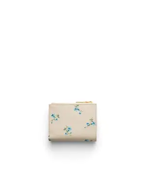 Prada Small Printed Saffiano Leather Wallet - Neutral