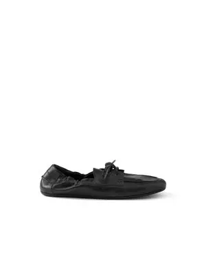 Prada Antiqued Leather Laced Shoes
