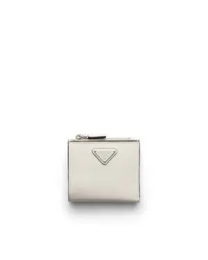 Prada Small Saffiano Leather Wallet - Neutral