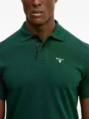 Barbour Tartan Pique Checked-trim Polo Shirt
