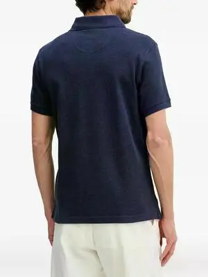 Barbour Tartan Pique Buttoned Logo Polo Shirt
