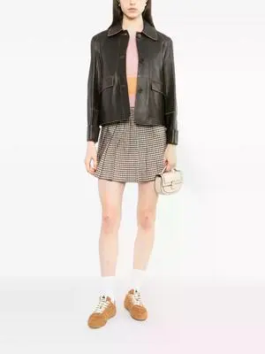 Moncler Checkered Skirt - Neutrals