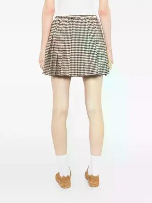 Moncler Checkered Skirt - Neutrals