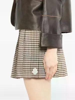 Moncler Checkered Skirt - Neutrals